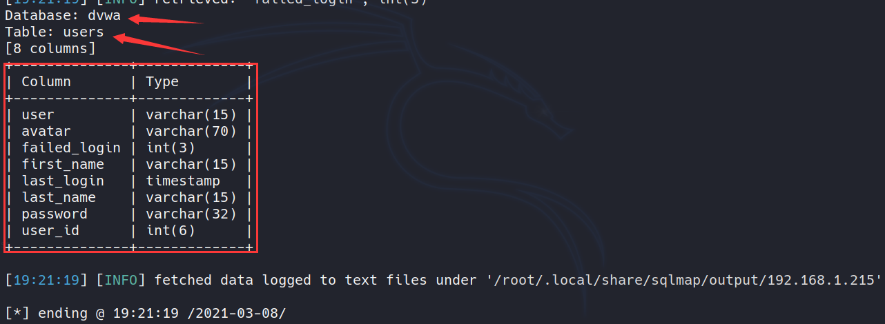 Sqlmap爆破dvwa数据库kali 使用sqlmap Dbs攻击dvwa Csdn博客 