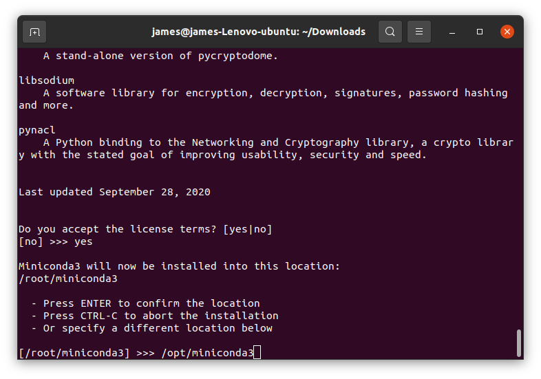 Ubuntu20+Miniconda3+Python3 安装配置环境（手动添加环境变量，更换清华源）_ubuntu miniconda添加环境 ...