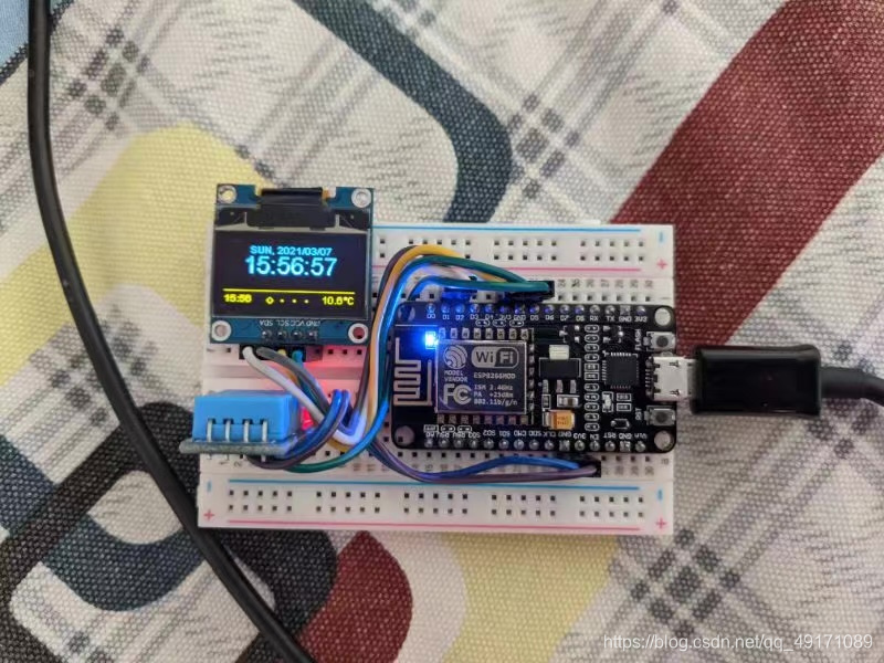 Esp8266dht11096寸 Ssd1306 Oled网络小气象站arduinoesp8266dht11096 Csdn博客