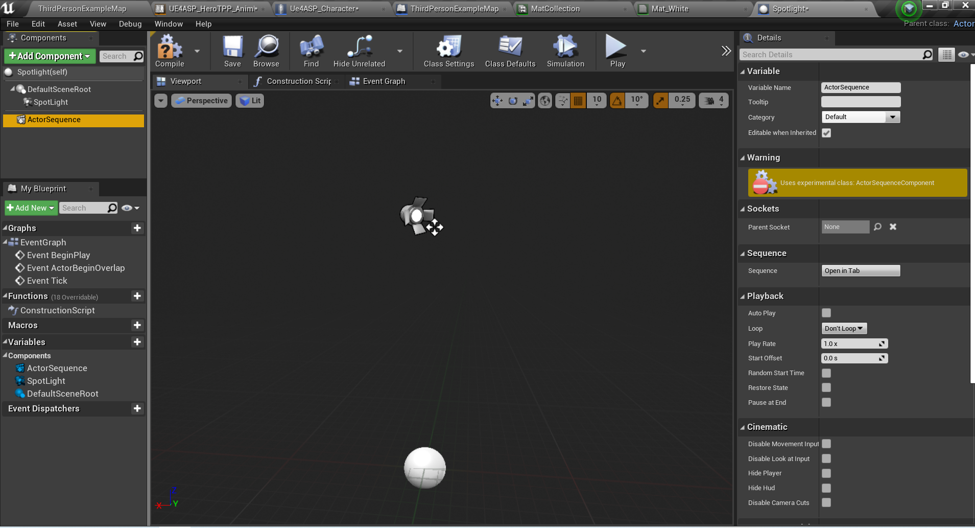 Ue4之将sequence嵌入蓝图ue4 蓝图sequence K帧 Csdn博客 