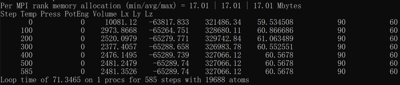 lammps教程：模拟量实时显示之thermo_style custom命令详解_lammps中thermo命令-CSDN博客