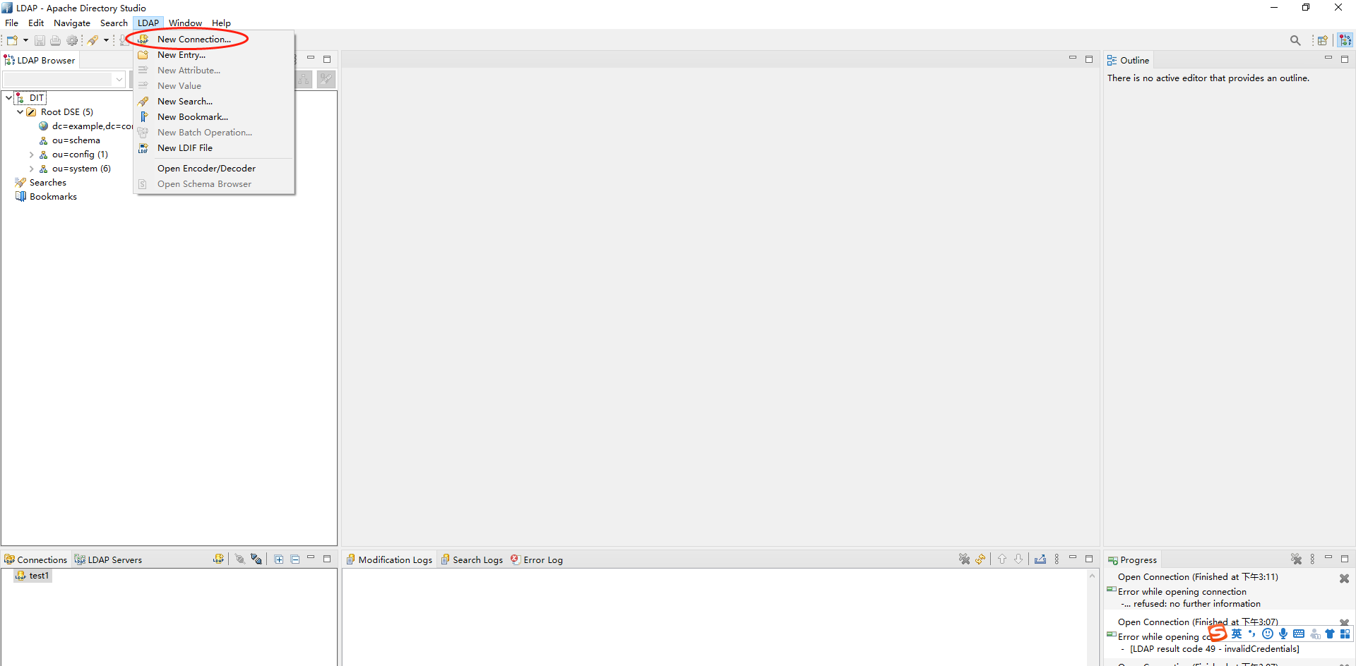 apacheDS ldap 安装，配置，使用_apacheds-2.0.0支持windows-CSDN博客