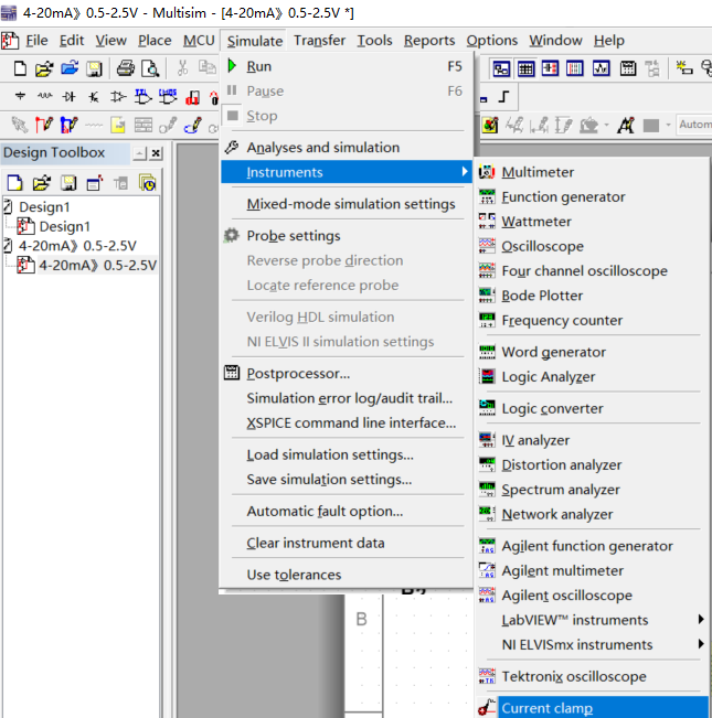 Use the oscilloscope display current waveform in Multisim - Programmer ...