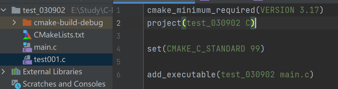 CLion使用：异常-This file does not belong to any project target, code insight features..._main.c this ...