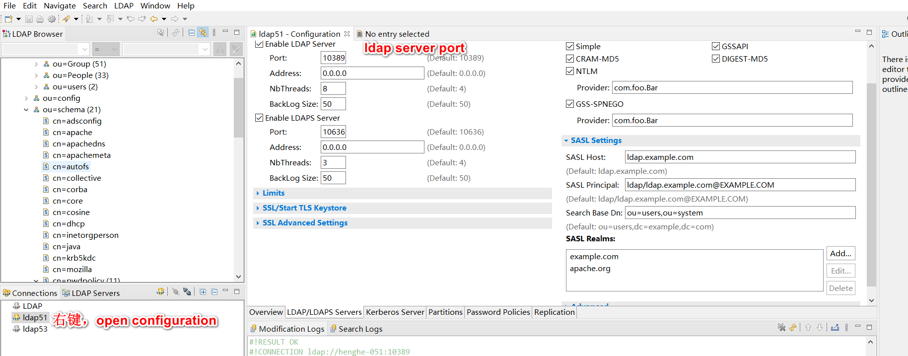 （超详细图文）apacheDS安装与LDAP/kerberos配置_apache directory studio启动jdk-CSDN博客