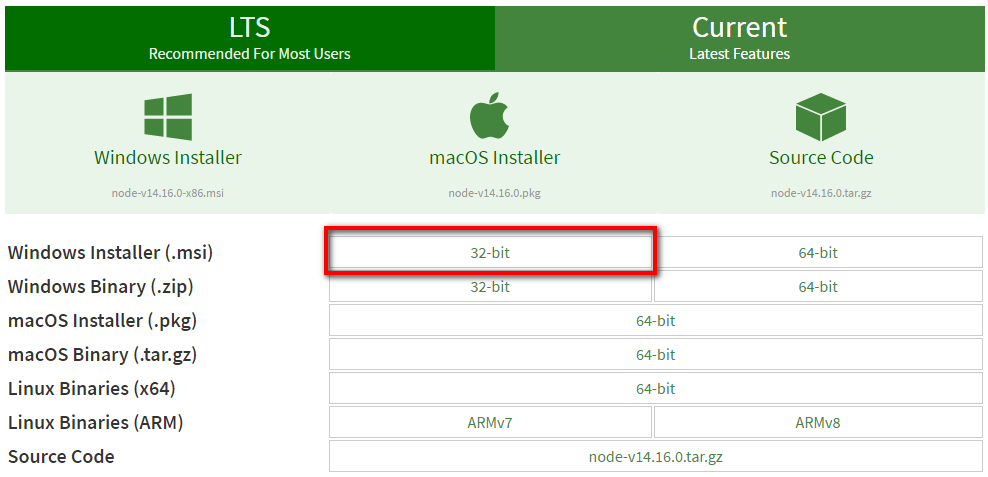 node.js安装_node.js 32位-CSDN博客