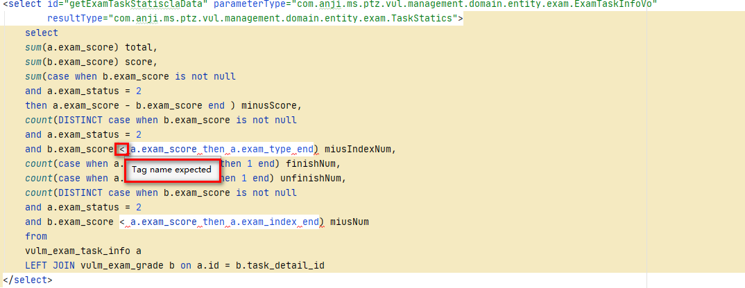 mybatis-xml-tag-name-expected-csdn