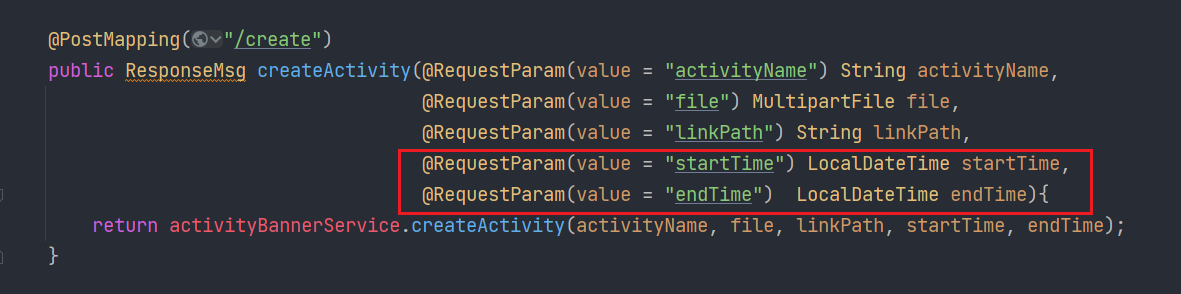 后台LocalDateTime参数的接收问题（Failed to convert value of type ‘java.lang.String‘ to required type ‘java ...