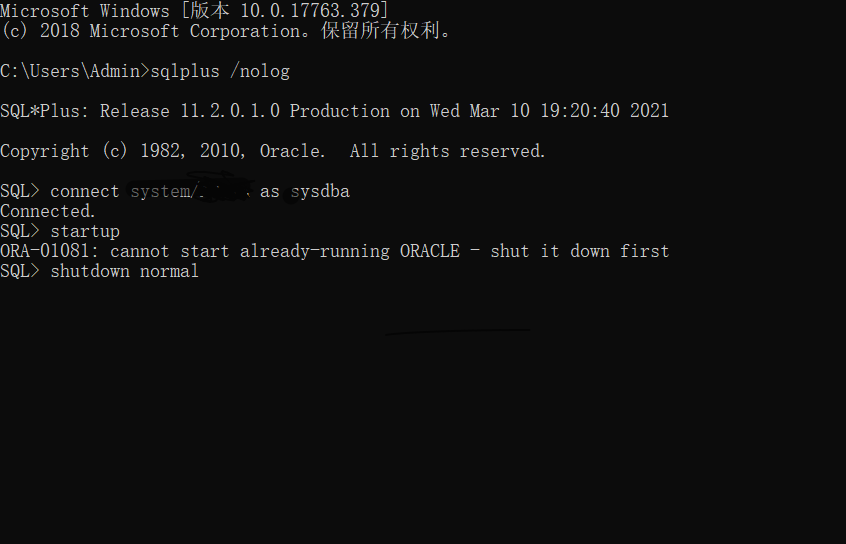 解决Oracle正常关闭shutdown normal 等待问题_shutdown normal 卡住-CSDN博客