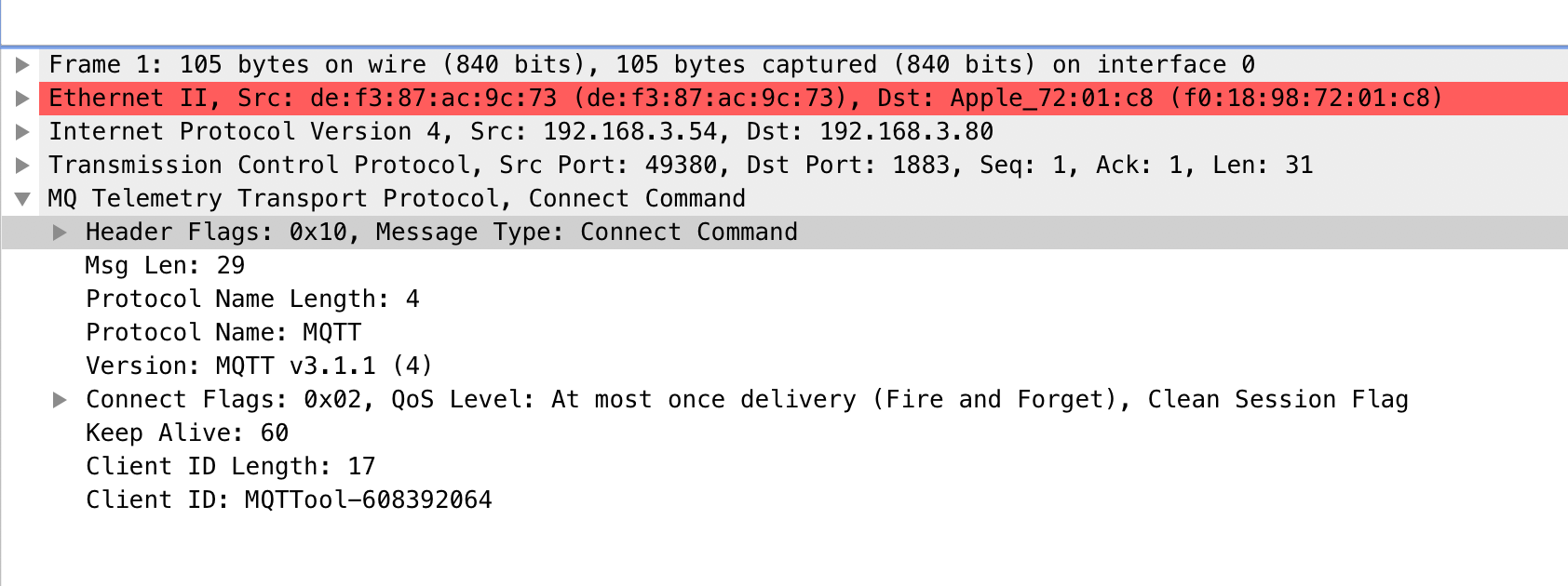MQTT报文交互分析_mqtt交互调试日志-CSDN博客