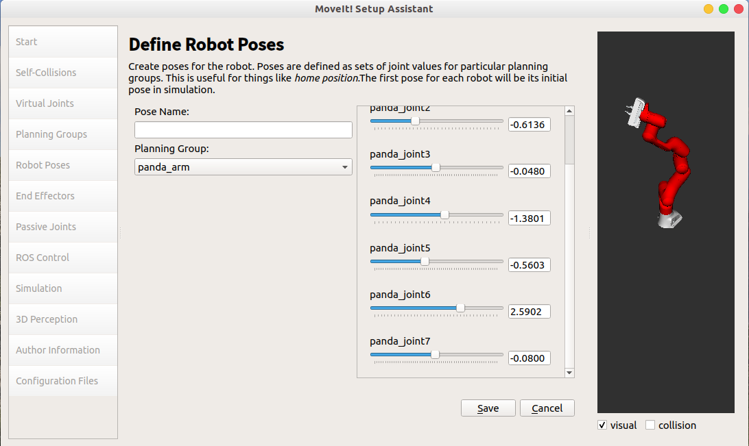 ROS——建立Movelt控制机械臂仿真_ros机械臂仿真的步骤-CSDN博客
