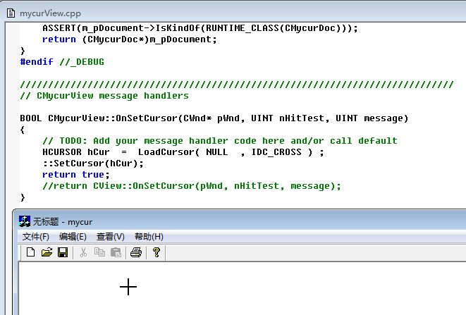 VC++更改鼠标指针为系统预定义形状和自定义形状_鼠标转圈还是沙漏-CSDN博客