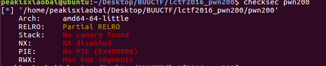 [BUUCTF-pwn]——lctf2016_pwn200-CSDN博客