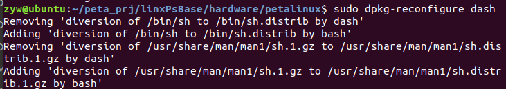 Petalinux建立工程时出现WARNING: /bin/sh is not bash!的解决方法_bash is petalinux recommended shell. please ...