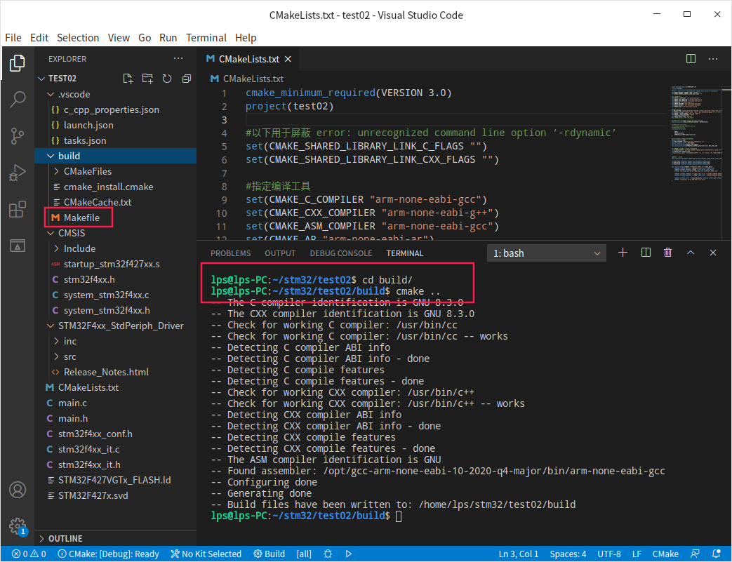 Linux下使用VSCode,GCC,OpenOCD实现STM32一键编译烧录调试（CMake篇）_linux如何仿真stm32-CSDN博客