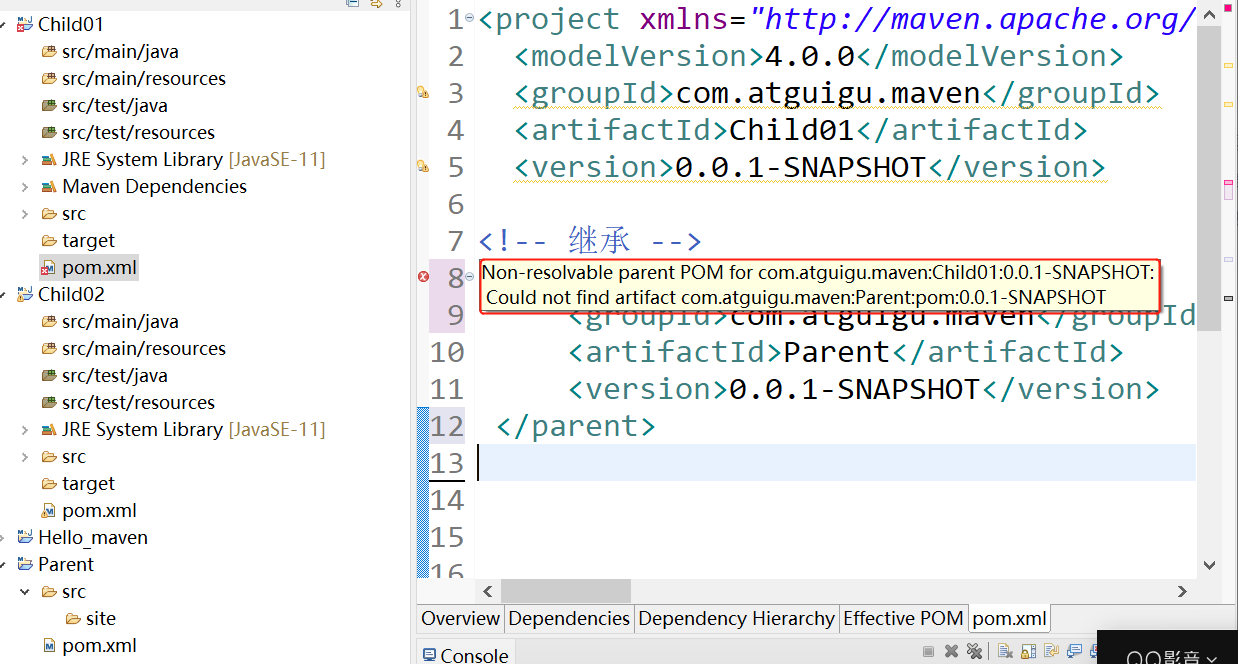 Maven项目pom文件报错Project build error: Non-resolvable parent POM for... - 程序员大本营