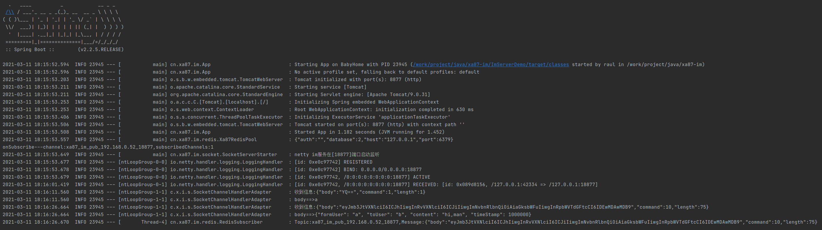 5. Netty+SpringBoot实现IM服务 之 集群（Redis订阅机制实现）_im netty 集群-CSDN博客