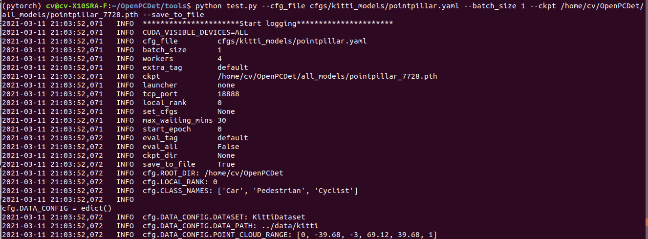 OpenPCDet 训练KITTI_kitti road plane-CSDN博客