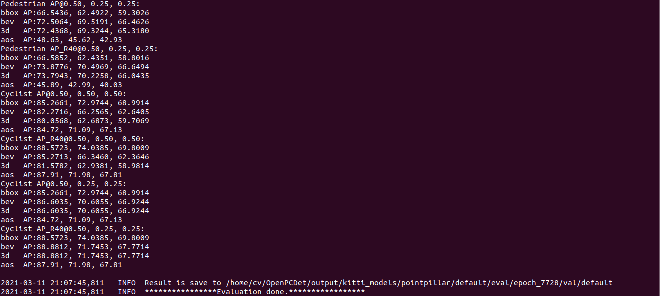 OpenPCDet 训练KITTI_kitti road plane-CSDN博客
