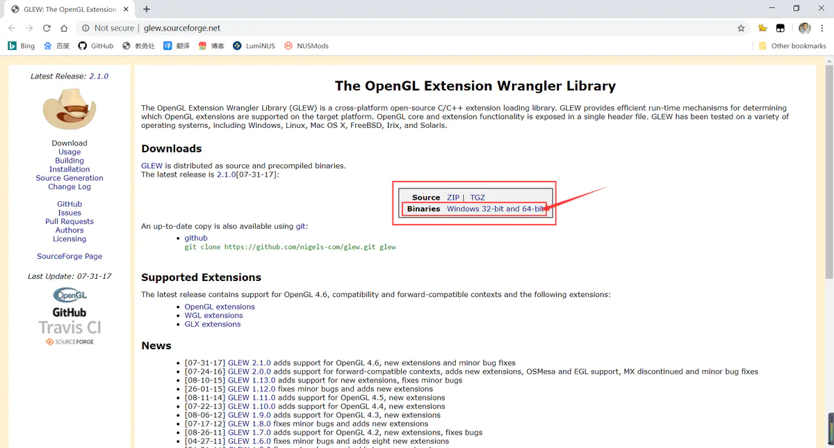Win10+VS2019 配置OpenGL+ GLFW、GLEW和GLM_win10 glut glew glfw 复制-CSDN博客
