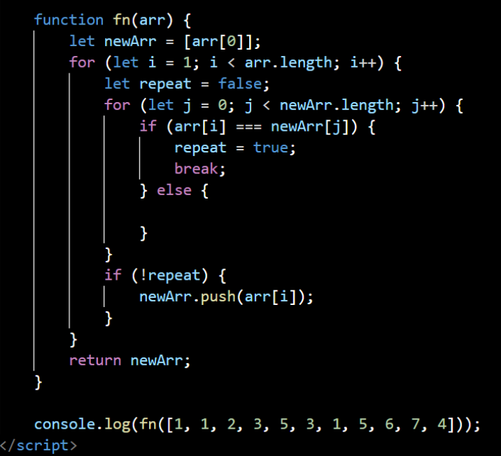 JS中数组去重的几种方法_js push 去重-CSDN博客