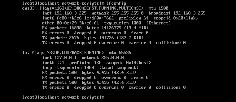 Linux CentOS 7安装之后，ip addr命令无法显示ip地址。ifconfig命令报错：未找到命令！_ip addr 没有ip地址-CSDN博客