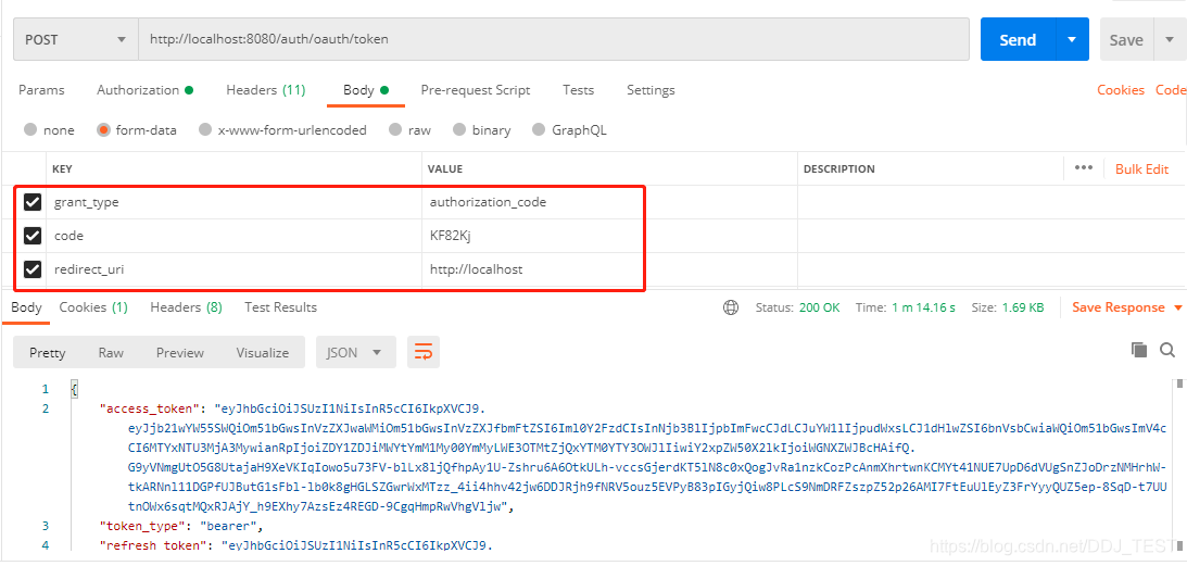 Oauth2授权码模式授权、密码模式授权,授权测试oauthauthorize 测试 Csdn博客