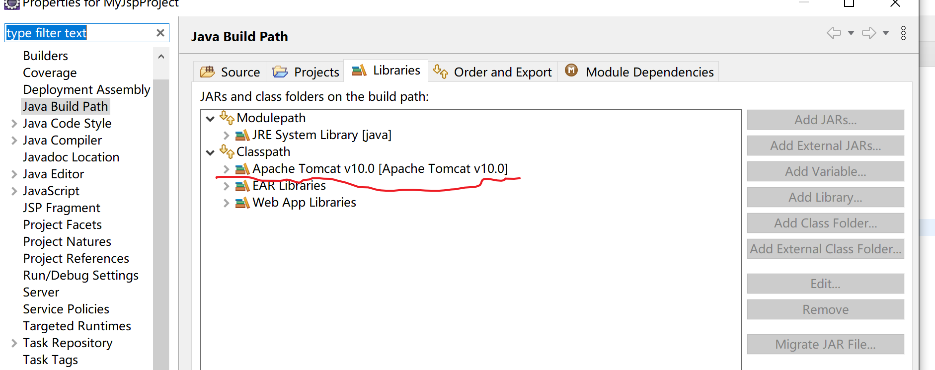 [JavaWeb]用eclipse编写JavaWeb时，报错The superclass “javax.servlet.http.HttpServlet[已经配置好Tomcat服务器 ...