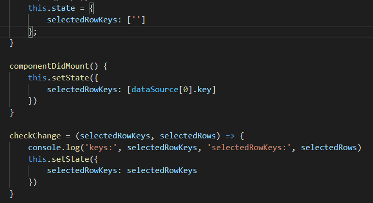 antd表格默认选中行（单选或多选都可）_antd table 设置选中某行-CSDN博客