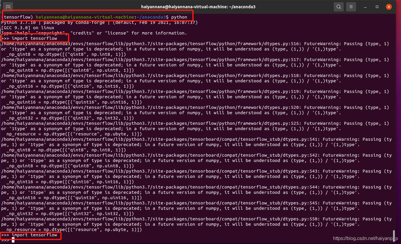 VM安装+Ubuntu安装+Ubuntu20.0上安装anaconda+配置pytorch+Tensorflow+使用（并非教程 只是记录）_vm 怎么验证tensorflow-CSDN博客