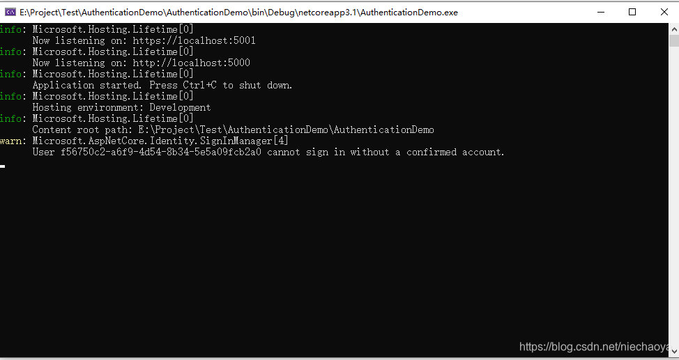 Asp Core3 1 Identity注册用户后登录失败的解决方案 Identity登录失败自定义回复 Csdn博客