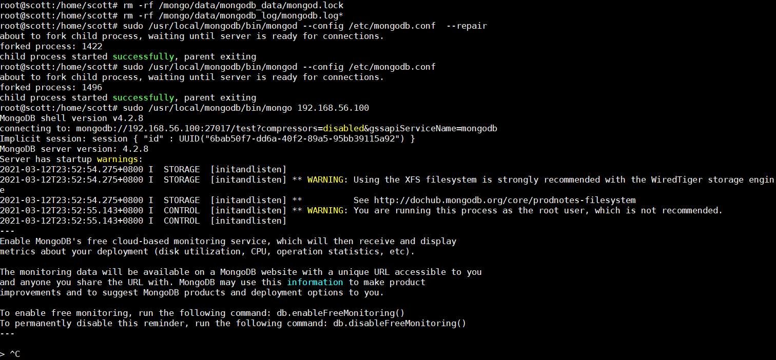 MongoDB常见问题1：ERROR: child process failed, exited with error number 14-CSDN博客
