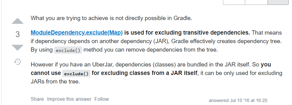 【难题已解决】gradle 如何排除一个jar依赖（即files形式的本地依赖）中的依赖（如slf4j）？_gradle 排除 jar-CSDN博客