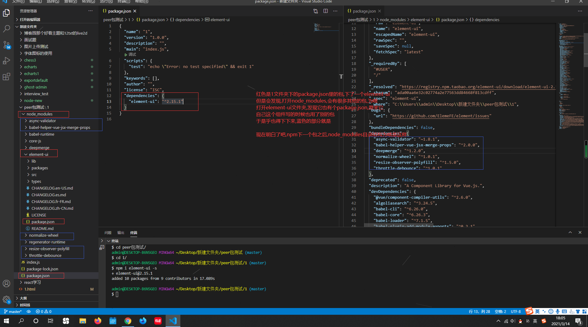关于npm下包的包结构与便于npm插件(也就是那些npm包)开发的peerDependencies_peerdependencies 自定义npm包-CSDN博客