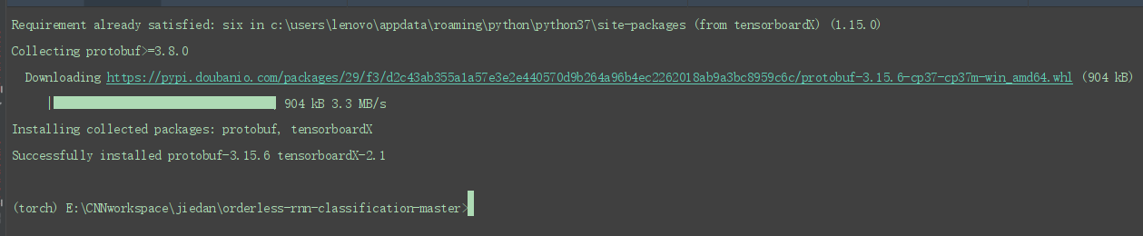 ModuleNotFoundError: No module named ‘tensorboardX‘_modulenotfounderror: no module named ...