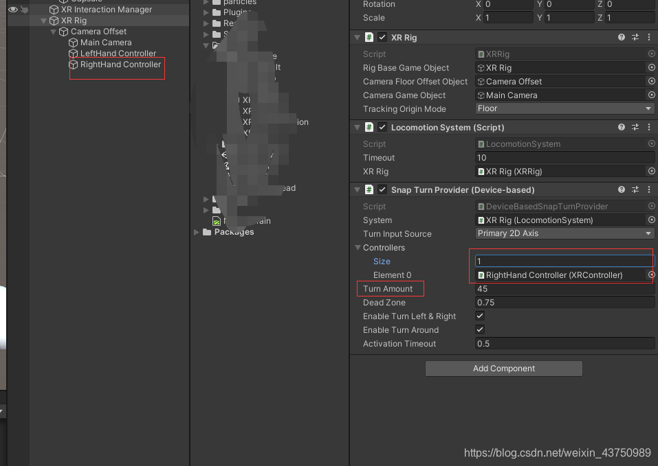 Unity关于oculus Quest2 入门开发:(四)基于xr Interaction Toolkit0100开发交互功能之旋转篇unity Oculus 识别手柄并点击移动 Csdn博客 1418