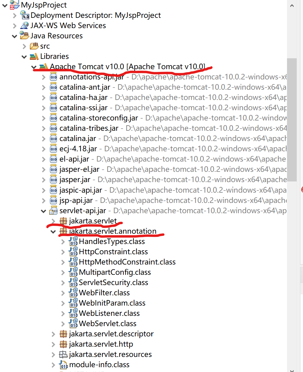 [JavaWeb]用eclipse编写JavaWeb时，报错The superclass “javax.servlet.http.HttpServlet[已经配置好Tomcat服务器 ...