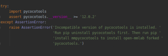 mmdetection 之 AttributeError: module ‘pycocotools‘ has no attribute ‘__version__‘_attributeerror ...