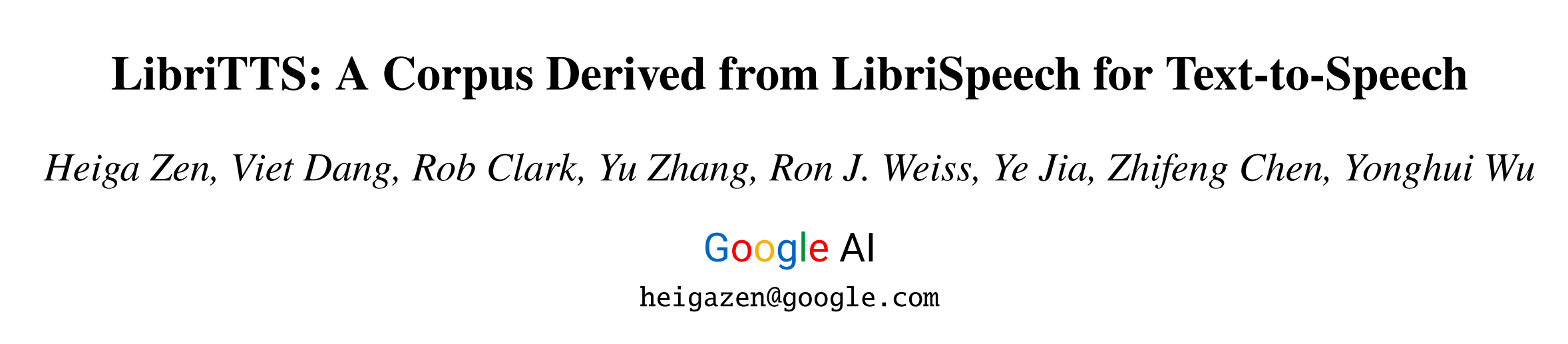 LibriTTS: A Corpus Derived from LibriSpeech for Text-to-Speech 论文理解-CSDN博客