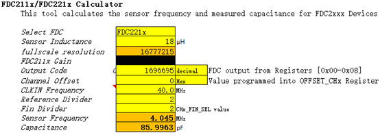 电容传感器FDC2214计算工具FDC_Tools-development5的使用_fdc2214 算法-CSDN博客