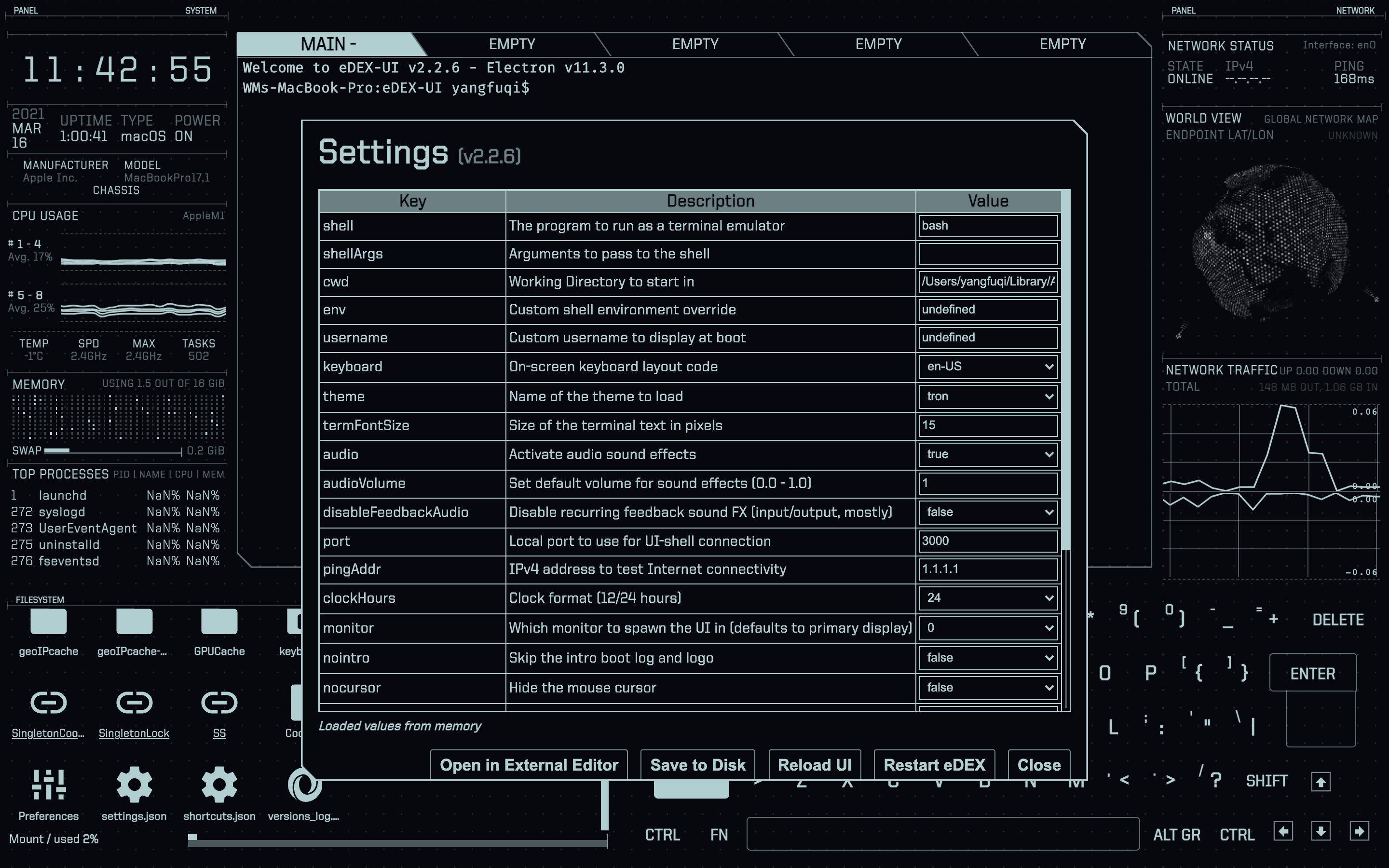 Mac安装eDEX-UI以及后续Python环境配置_edexui安装-CSDN博客