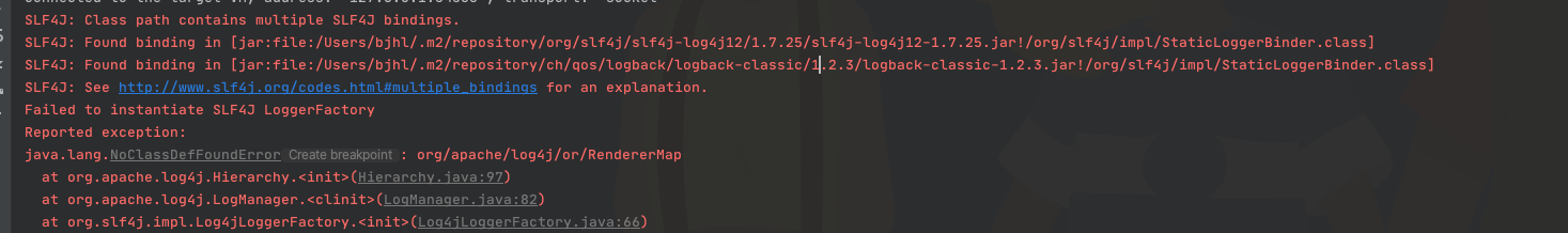 解决Failed to instantiate SLF4J LoggerFactory org/apache/log4j/or/RendererMap-CSDN博客
