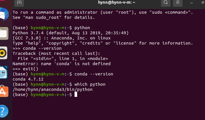 VM安装+Ubuntu安装+Ubuntu20.0上安装anaconda+配置pytorch+Tensorflow+使用（并非教程 只是记录）_vm 怎么验证tensorflow-CSDN博客