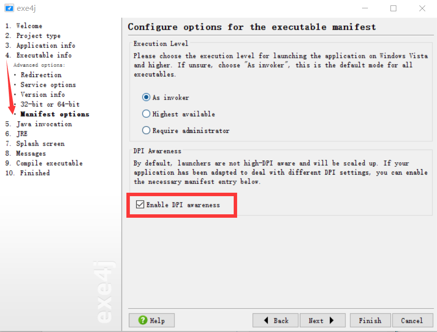 exe4j打包java GUI程序，界面变大的解决方案_exe4j dpi awareness-CSDN博客
