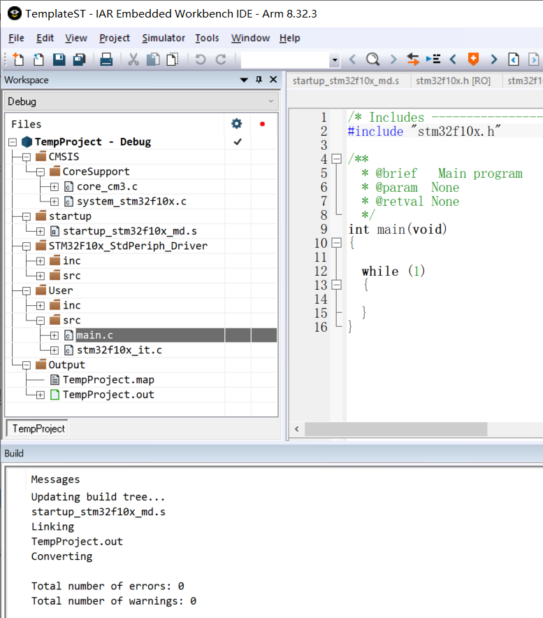 IAR stm32开发环境搭建(3.5标准库新建工程)_stm32标准库在iar中的使用-CSDN博客