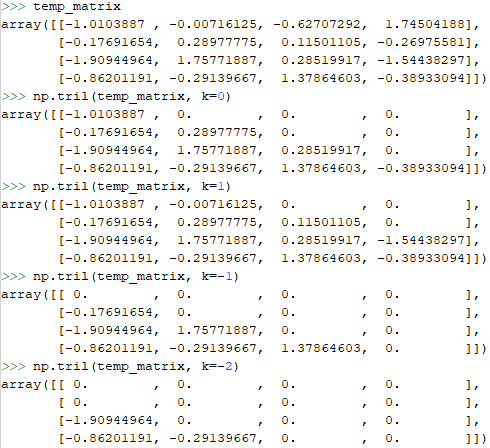 【冰糖Python】numpy：上三角矩阵 下三角矩阵 numpy.triu() numpy.triu_indices() numpy ...