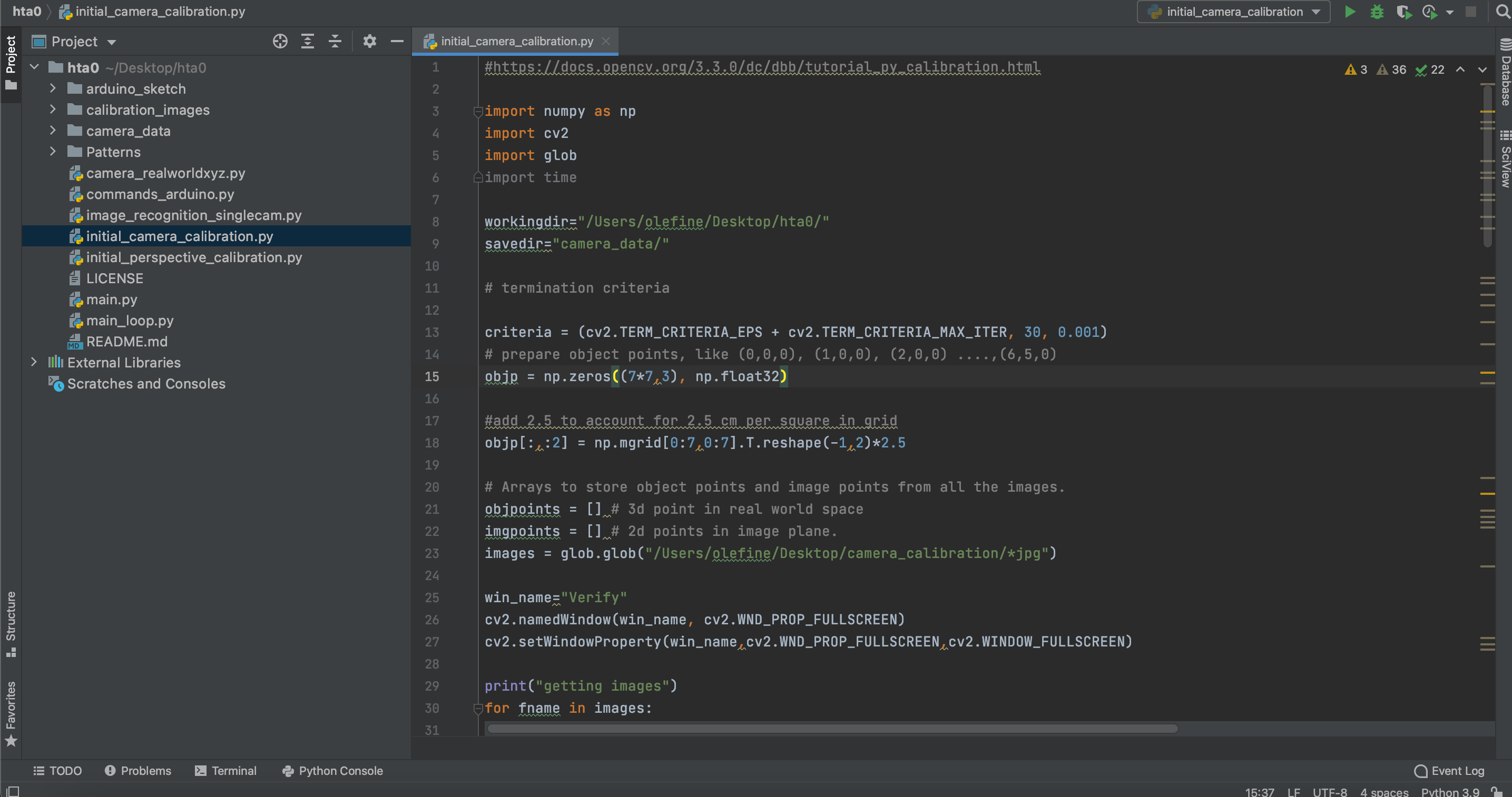 Opencv Python 相机标定入门详细教程 实例opencv相机标定实例python Csdn博客