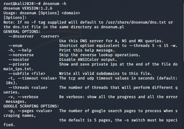Kali [dnsenum]子域名查询工具_kali 子域名字典-CSDN博客
