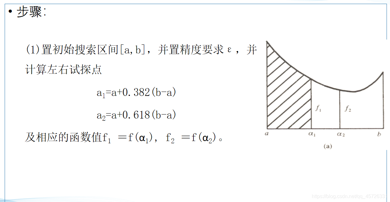 【python】进退法确定搜素区间黄金分割法求极小值点进退法确定搜索区间 Csdn博客