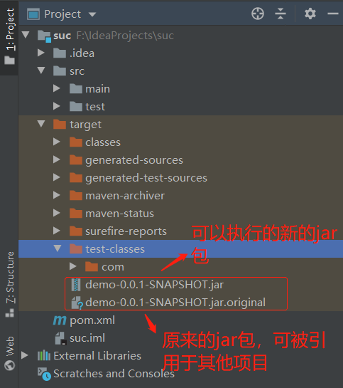 Spring-boot项目打包成jar包运行时出现“没有主清单属性”错误_demo-0.0.1-snapshot.jar中没有主清单属性-CSDN博客